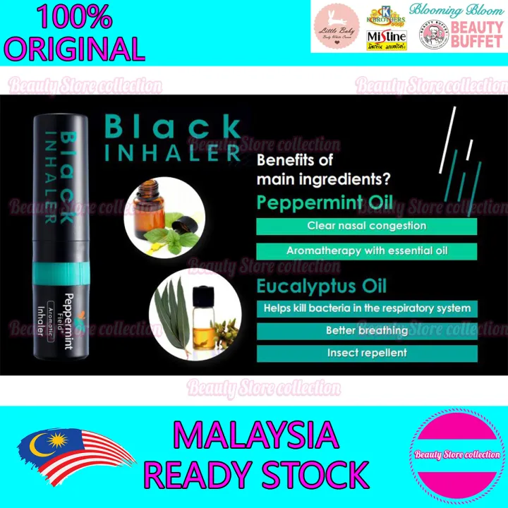 Peppermint Black Inhaler Thai Nasal Inhaler | Lazada