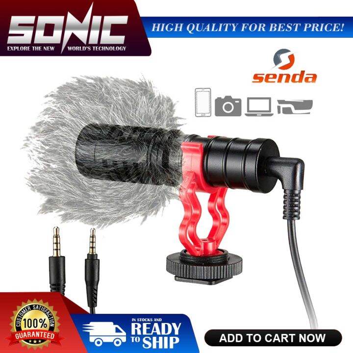Senda SD-MM1 Compact-On Video Camera Microphone Youtube Vlogging ...