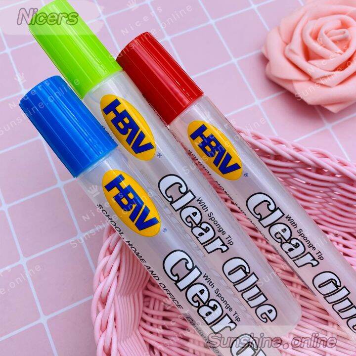 HBW Clear Glue With Sponge Tip Glue pen 50CC | Lazada PH