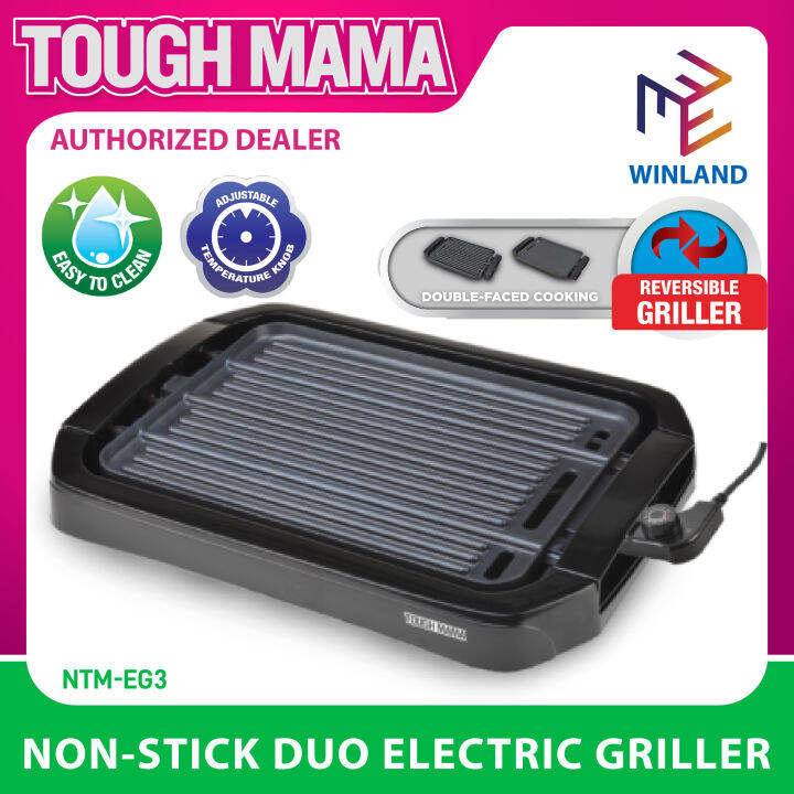 TOUGH MAMA by Winland NTM-EG3 2 in 1 Reversible Electric Griller ...