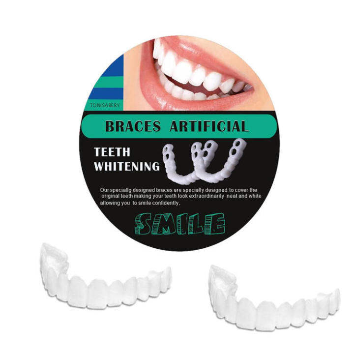 Temporary Replacement Denture Veneer Dentures Fake Teeth Comfortable Smile Enhancement ...