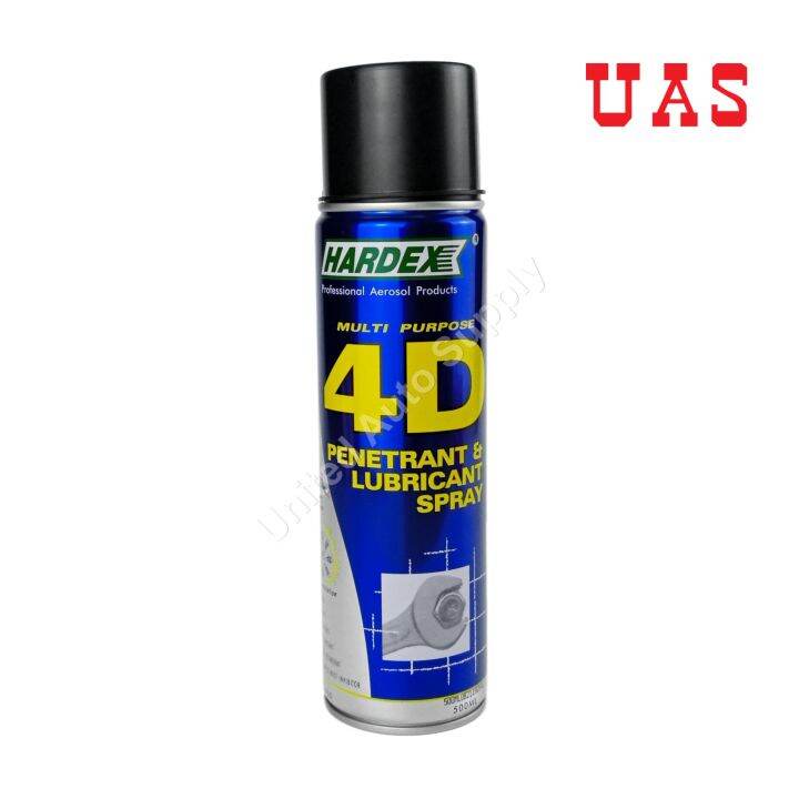 HARDEX MULTI PURPOSE 4D PENETRANT & LUBRICANT SPRAY (500ml) | Lazada