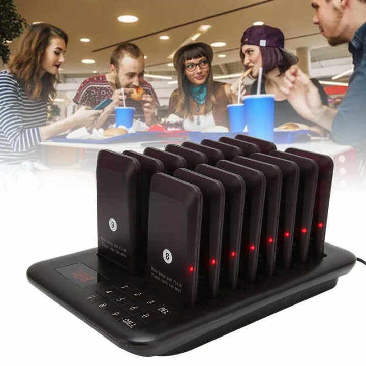 Wireless Calling System 1 Host Controls 16 Pager 800 Meters ...