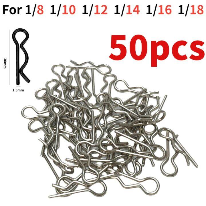 50PCS 1/8 1/10 1/12 1/14 1/16 1/18 RC Car Body Shell R Clips Bodyshell ...