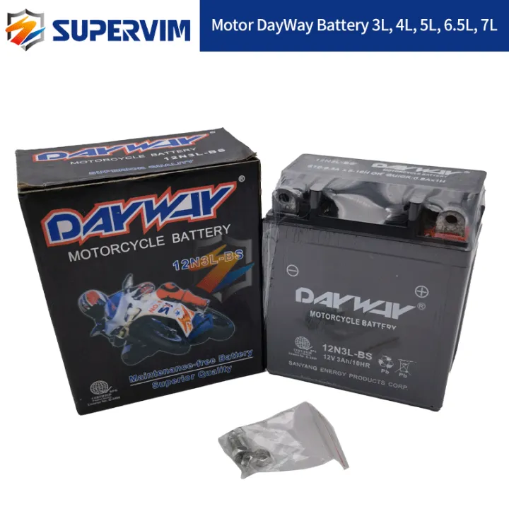 Supervim Motorcycle Motor DayWay 100% Original Battery 3L 4L 5L 6.5L 7L ...