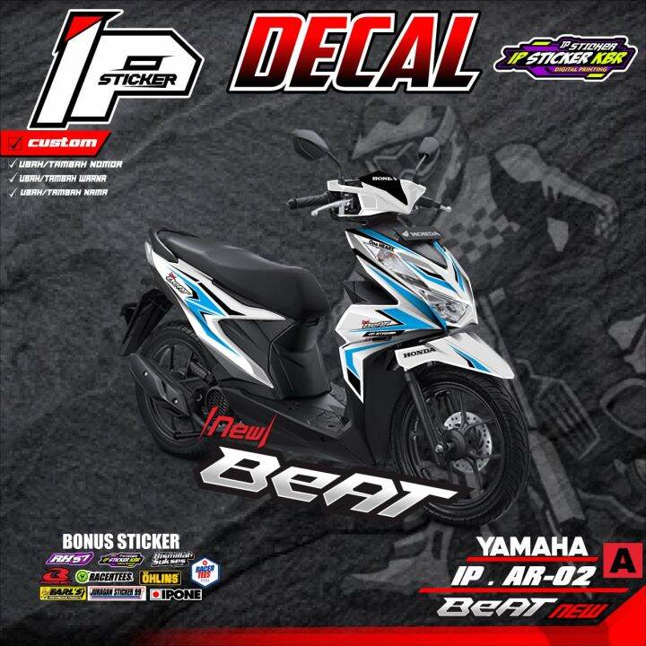 (cod) decal BEAT DELUXE (tahun 2020-2023) - sticker decal variasi full ...