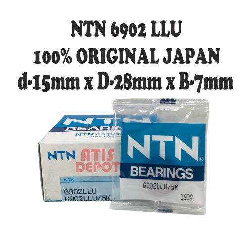 NTN 6902 LLU ( 15 x 28 x 7 ) 100% ORIGINAL Made In JAPAN Sealed Type ...
