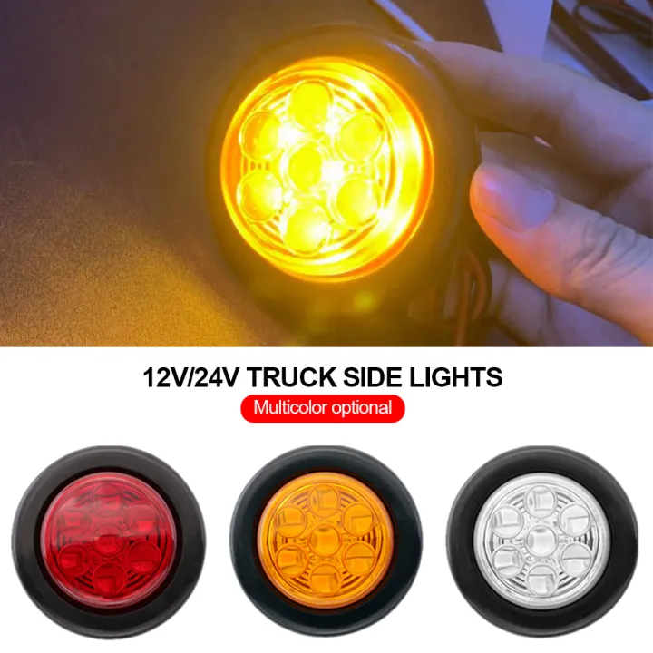 JaneDream 1Pc 12V/24V Truck Side Lights Trailer Clearance Lights LED ...