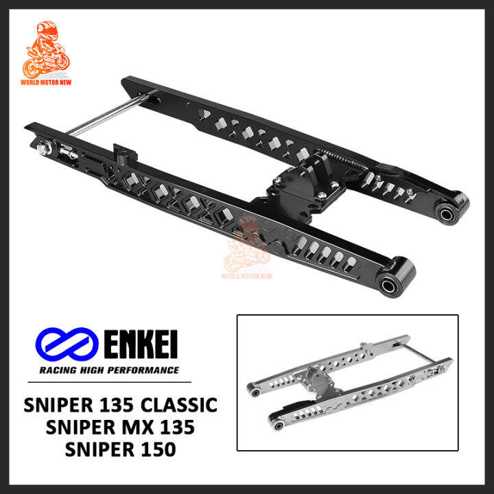 Enkei Full Cnc Lighten Swing Arm For Sniper 150 Alloy Forged Swing Arm