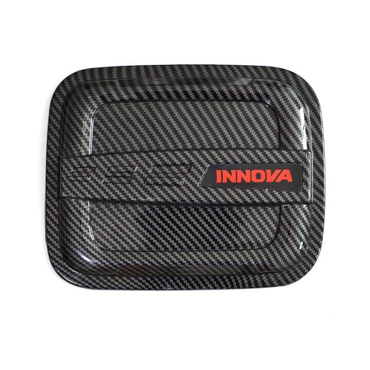 For TOYOTA INNOVA 2004-2014 carbon fiber pattern car fuel tank cover ...