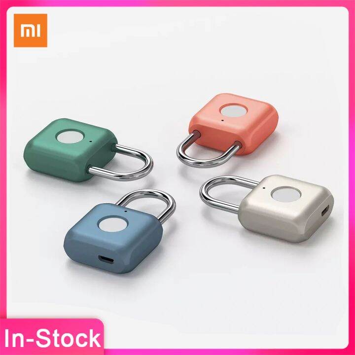 2020 Xiaomi Youdian Smart Fingerprint Door Lock Padlock USB Charging ...