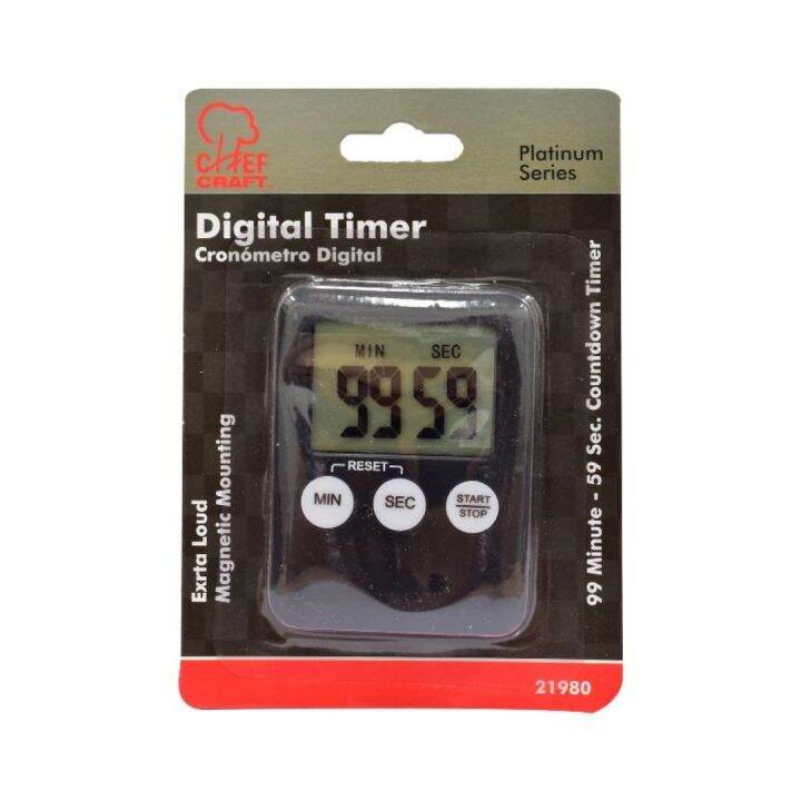 Chef Craft Digital Timer (Black) | Lazada PH