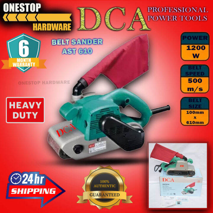 DCA AST610 / AST-610 / AST 610 Belt Sander 1200w 100mm x 610mm | Lazada