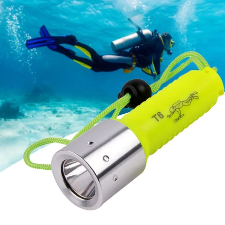 HEAVY DUTY SHALLOW LED UNDERWATER 50M Scuba Diving Flashlight Torch ...