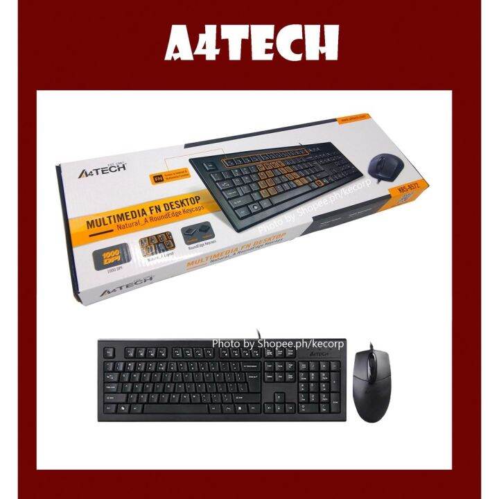 A4Tech KRS-8572 USB Keyboard and Combo Kit | Lazada PH
