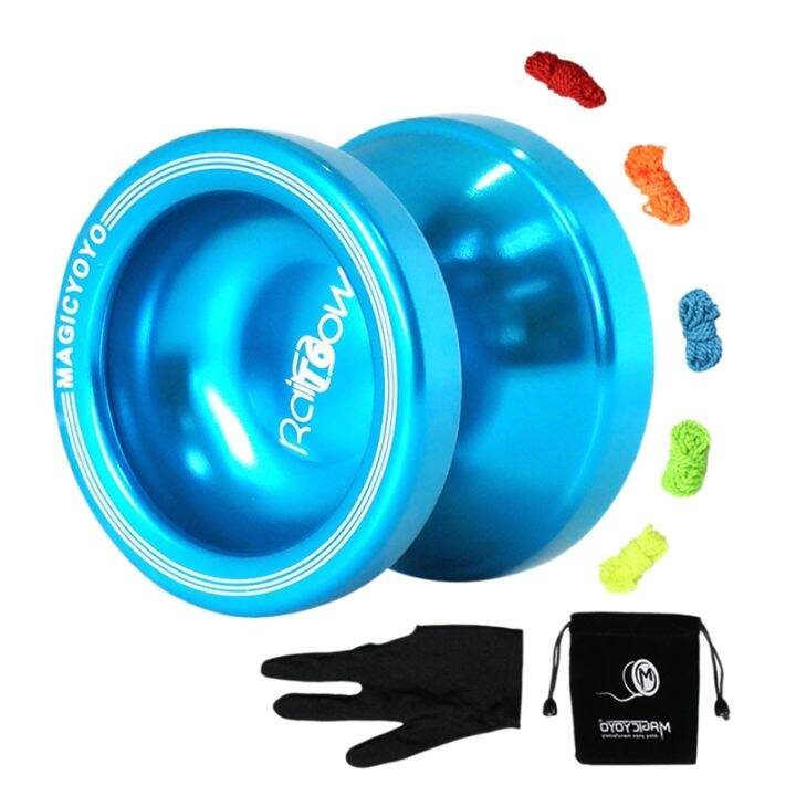 MAGICYOYO T6 Unresponsive Yo-Yo Metal Shining Finish Yoyo Ball Splash ...