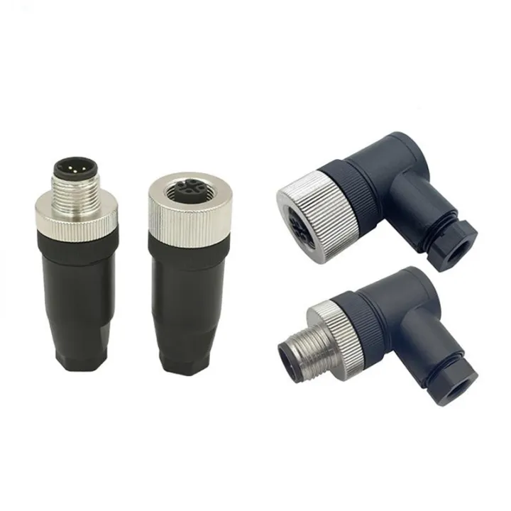 M12 Sensor Connector 3 4 5 8 12 Pin Aviation Male Female Straight ...