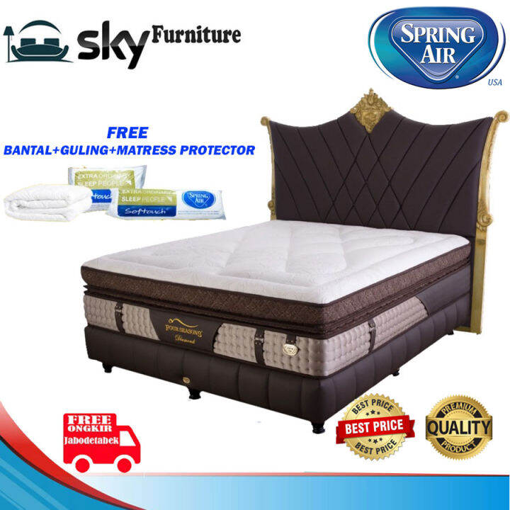 FULL SET Kasur Spring Air Spring bed Four Seasons DIAMOND | Lazada ...