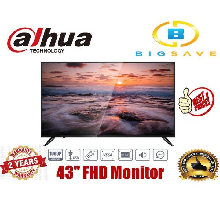 DAHUA 43" LM43-F200-V2 ULTRA SERIES INDUSTRIAL 7/24 FULL HD SECURITY ...
