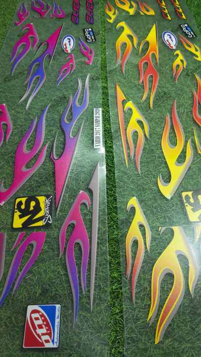 STRIPING API VARIO LED LIS BAHAN BENING TRANSPARAN STICKER POLET ...