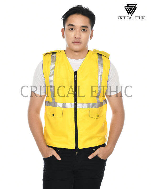 Rompi Safety Parasit Warna Kuning Vest Lapangan Proyek MOdel Terbaru ...