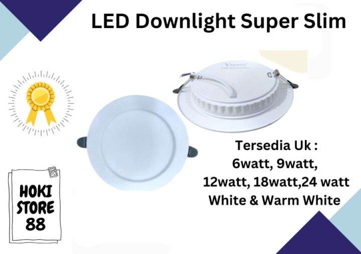 Lampu Downlight LED Inbow / Downlight Panel LED Inbow Bulat | Lazada ...