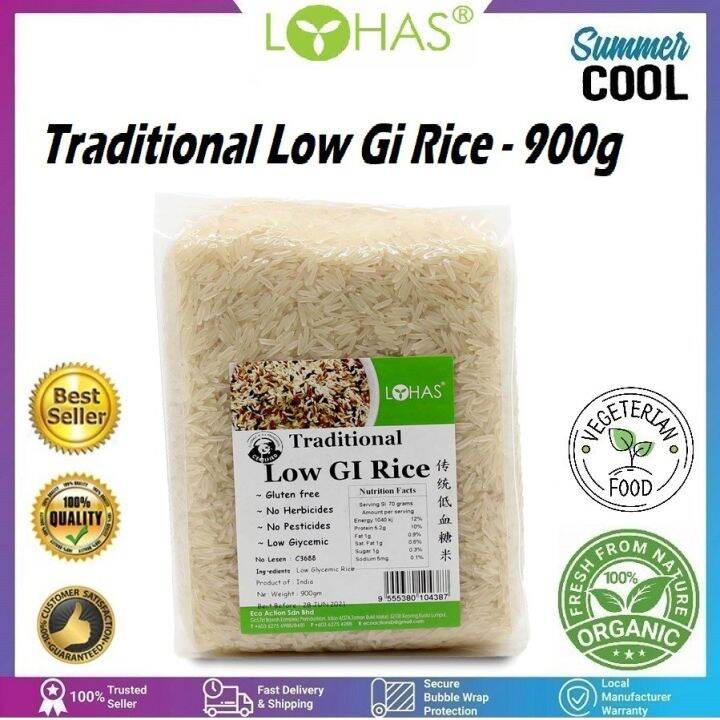 (Lohas) Traditional Low Gi Rice 传统低血糖米 - 900g | Lazada