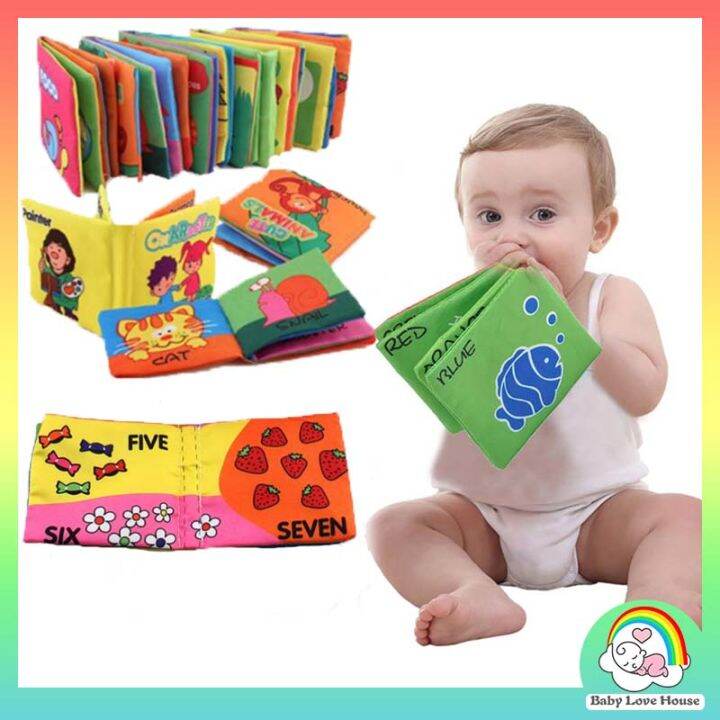READY STOCK Malaysia Kids Soft Cloth Baby Book Educational Children ...