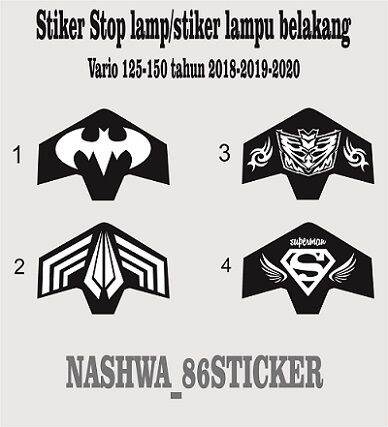 STIKER STOP LAMP (VARIO 125/150 TAHUN 2018-2022) | Lazada Indonesia