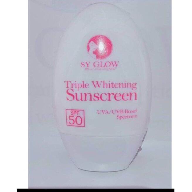 SY GLOW TRIPLE WHITENING SUNSCREEN SPF50 | Lazada PH