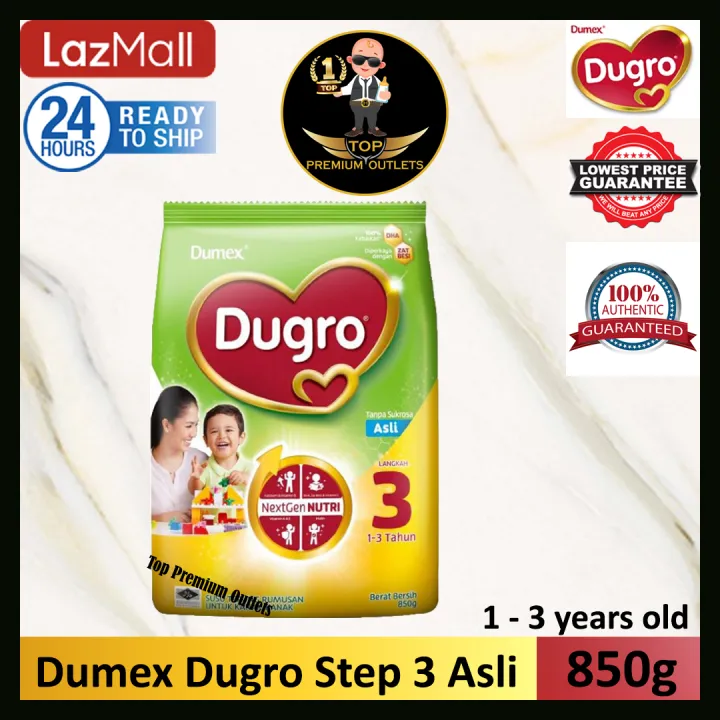 Dumex Dugro 3 (Asli/Madu) (850g) Exp: 12/2023 (Original / Honey) | Lazada