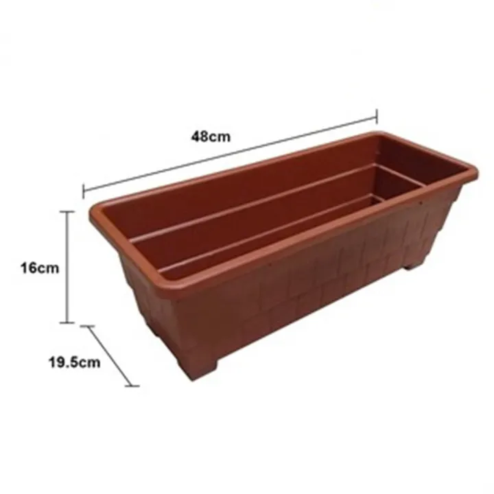 PLASTIC RECTANGLE FLOWER POT PASU PLASTIK BUNGA POKOK BUNGA Pasu bunga ...