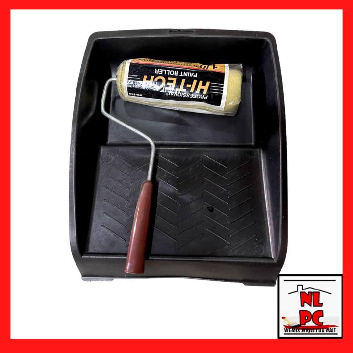 HI-TECH PAINT ROLLER 7" with PAINT TRAY 2IN1 | Lazada PH