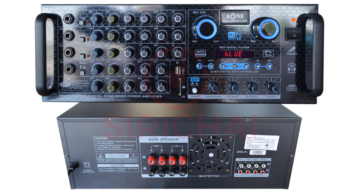 AMPLIFIER เครื่องขยายเสียง AONE รุ่น K5200 400วัตต์ Bluetooth USB MP3 ...