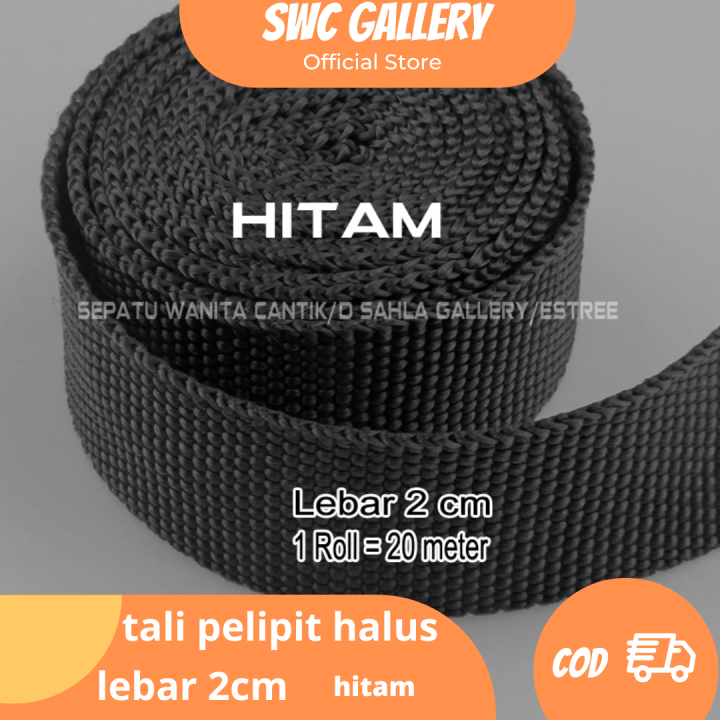 Tali Bisban Pelipit Halus Bungkus Tepi Jahitan lebar 2 cm 1 roll 45m ...
