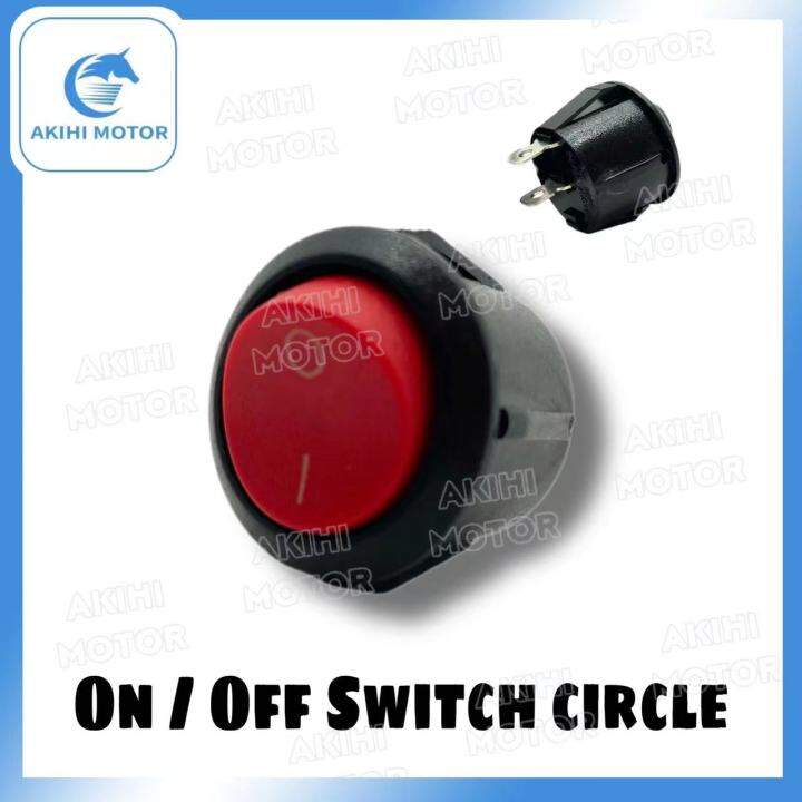 [AKIHI MOTOR] MOTORCYCLE ON/OFF SWITCH (CIRCLE) | Lazada PH