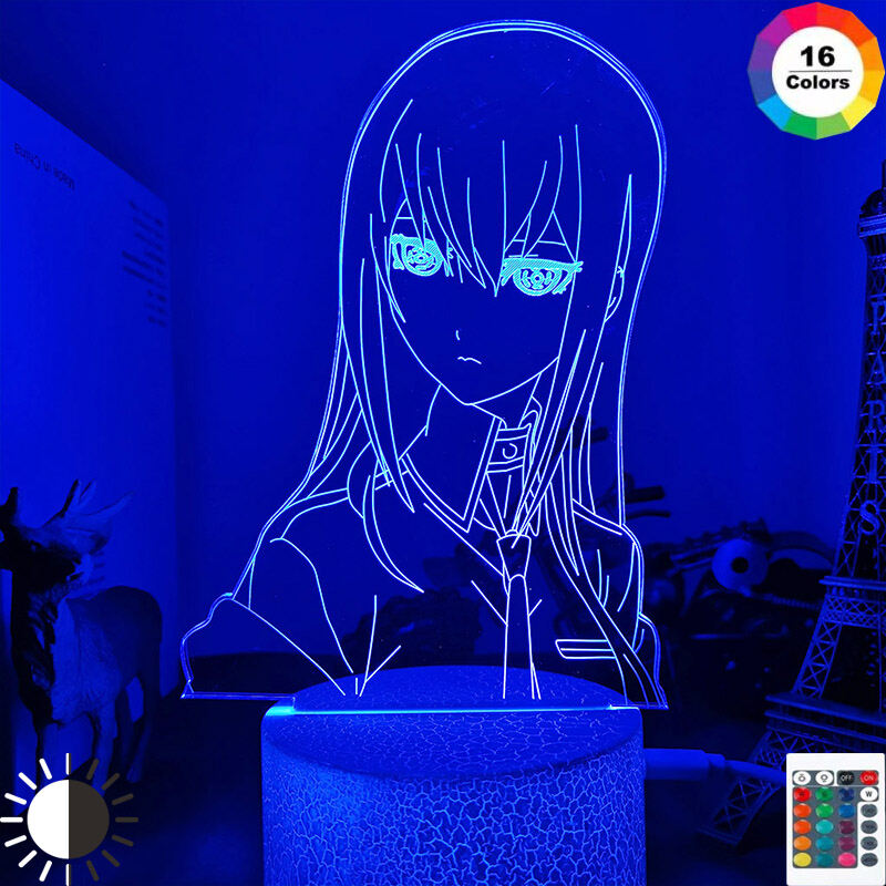 Table Lamps Lighting 3D 8 gates Ninja Anime Desk Lamp RGB Base Led 16 ...