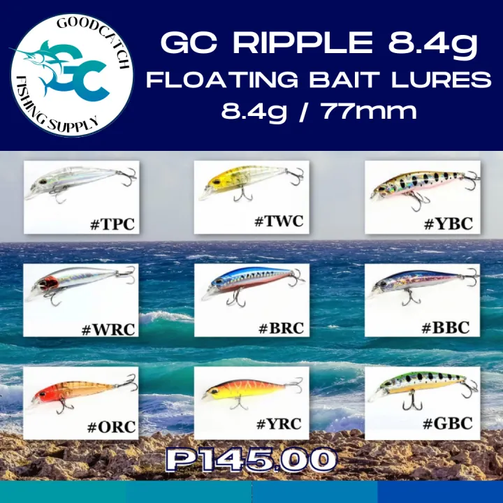 Goodcatch RIPPLE Floating Bait Lure 77mm 8.4g Fishing Buddy | Lazada PH