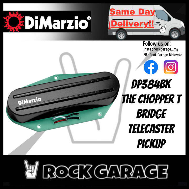 DiMarzio DP384BK The Chopper T Bridge Telecaster Pickup, Black (DP384 ...