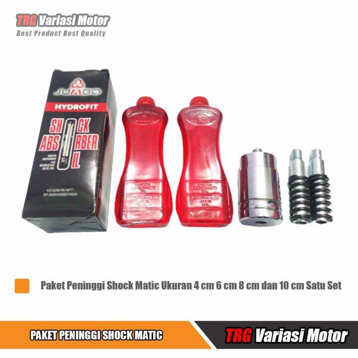 Peninggi Shock Belakang Matic dan Depan TRG Ukuran 4 cm 6 cm 8 cm dan 10 cm Satu Set | Lazada ...