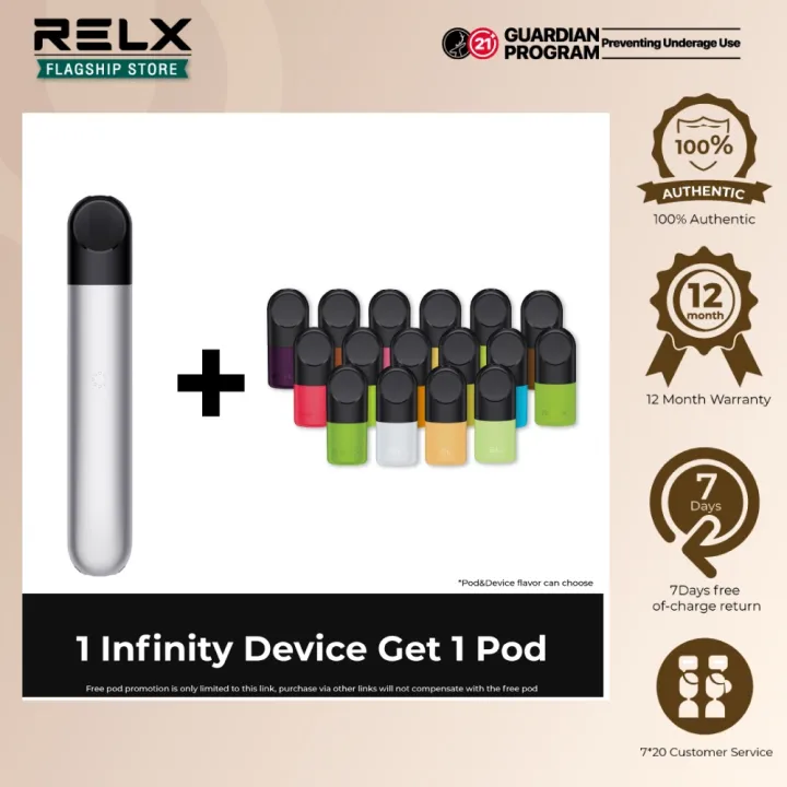 relx1 infinity device original relx infinity device Promotion Buy 1 Infinity Silver Device Free ...