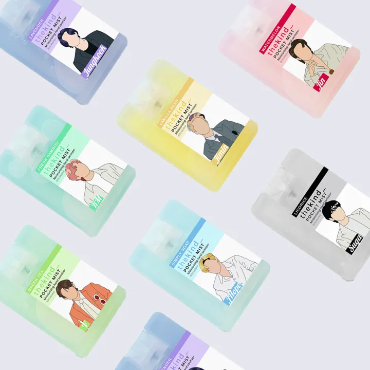 BTS Pocket Hand Sanitizer Alcohol Spray Bottle Mini Card | Lazada PH