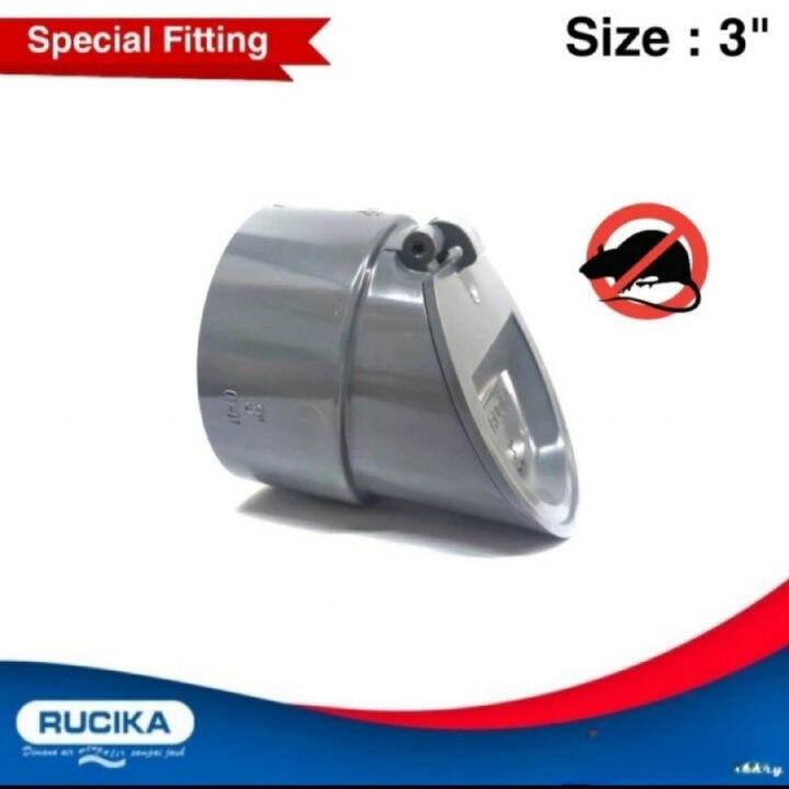Back Flow Valve Rucika 3 inch PVC | Lazada Indonesia
