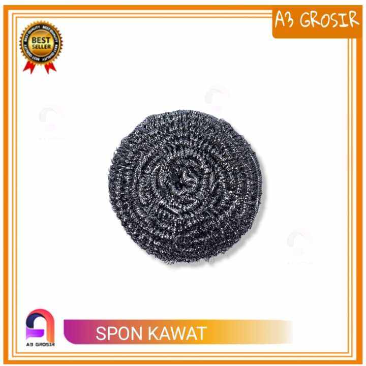 Spon Sikat KAWAT Cuci Piring Bulat AKP Pembersih Wajan Panci / Spon ...