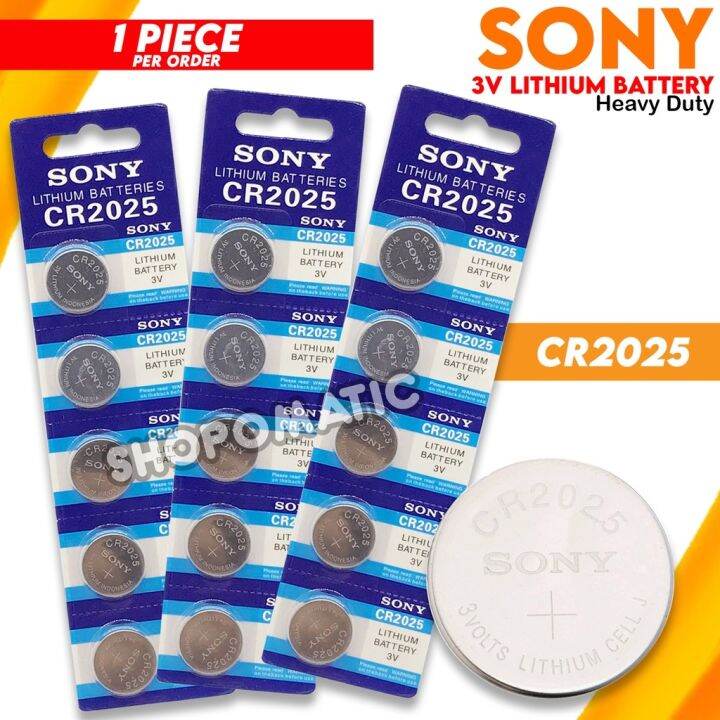 Sony CR2025 Lithium 3V Batteries Coin Battery Bicycle Speedometer ...