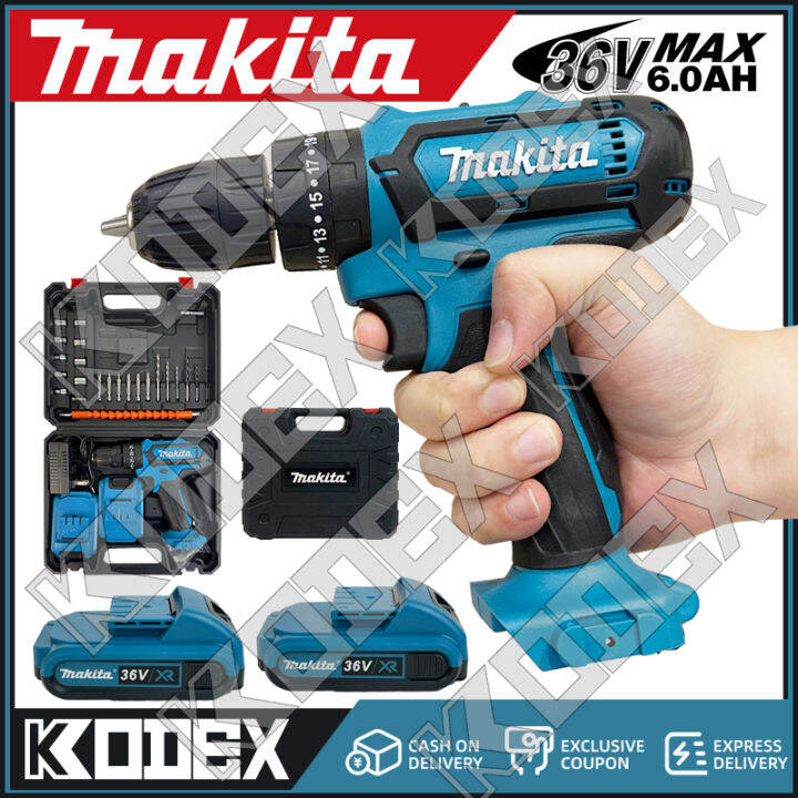 Wireless Impact Hammer Drill 36V 6.0Ah Electric Drill With Tool Boxes ...