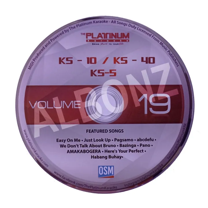 Junior Lite KS-5 / Junior 2 KS-10 / K-Box 2 KS-40 Updated Platinum CD Volume 19 | Lazada PH