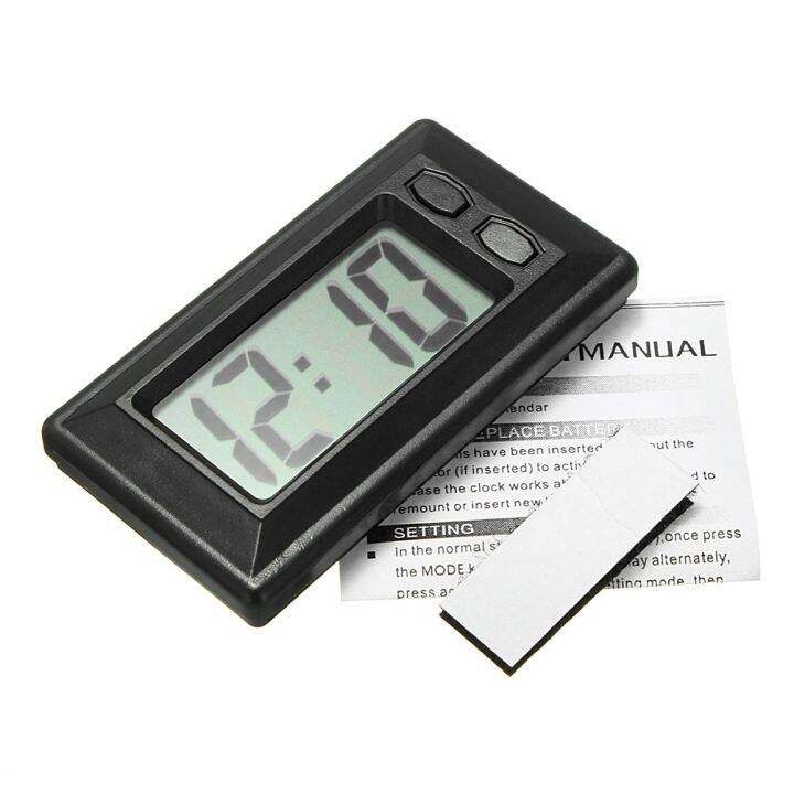 Best Ultra-thin LCD Digital Display Car Vehicle Dashboard Clock With ...