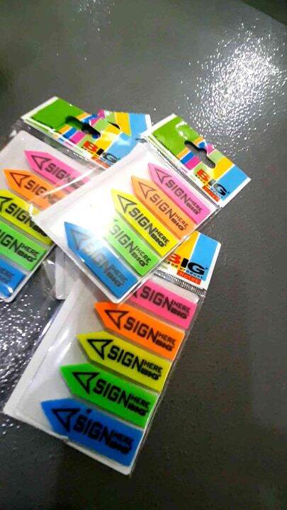 Post It Big Plastik Index/Sticky Notes/Sign Here | Lazada Indonesia