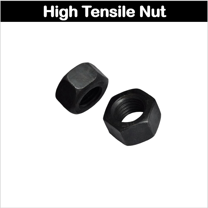 B&NE M22-M33 High Tensile Hex Nut Hexagonal HT Black Graded Nut per ...